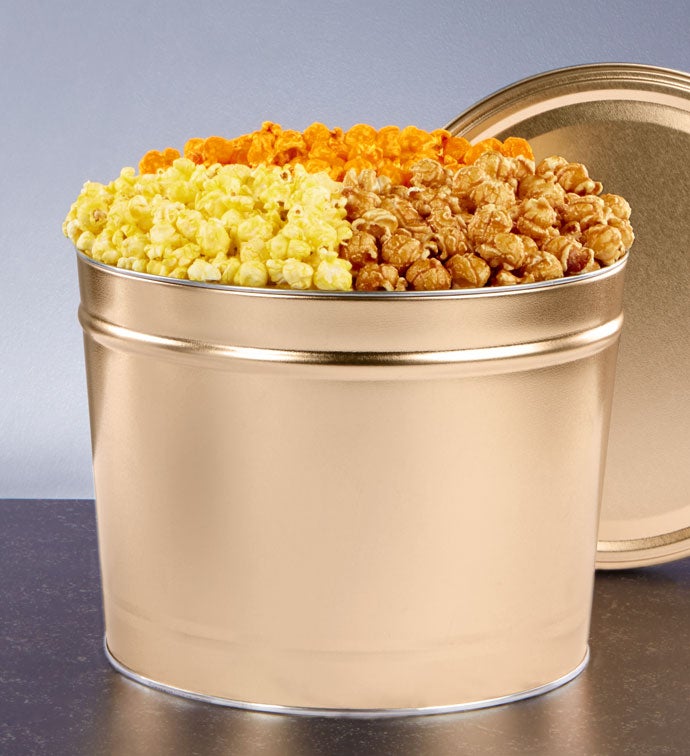 Gold Popcorn Tins