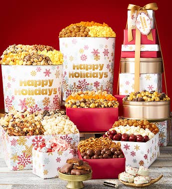 Christmas Popcorn Tins | Christmas Food Gifts | The Popcorn Factory