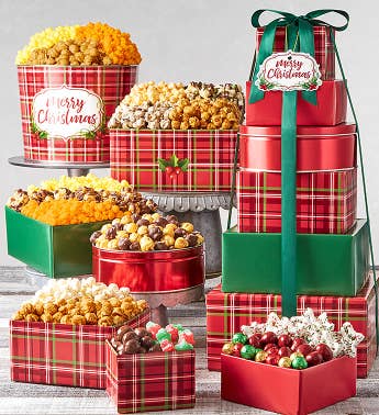 Christmas Popcorn Tins | Christmas Food Gifts | The Popcorn Factory