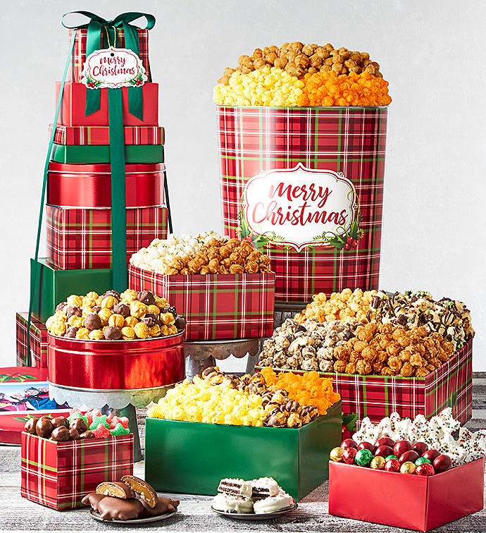 Christmas Popcorn Tins | Christmas Food Gifts | The Popcorn Factory