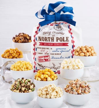 Holiday Popcorn Tins | Holiday Gift Baskets | The Popcorn Factory