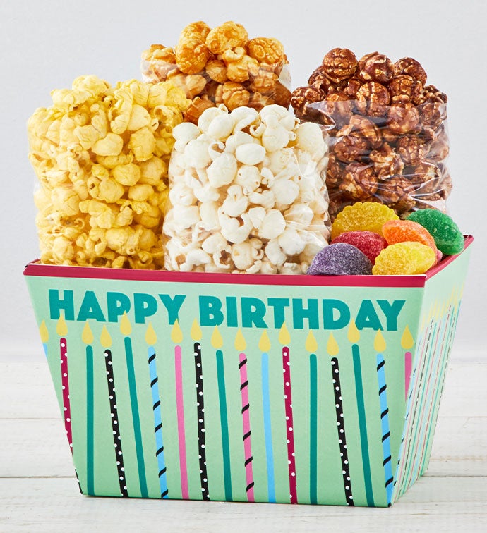 Birthday Wishes Gift Bin The Popcorn Factory Birthday Wishes Gift Bin The Popcorn Factory