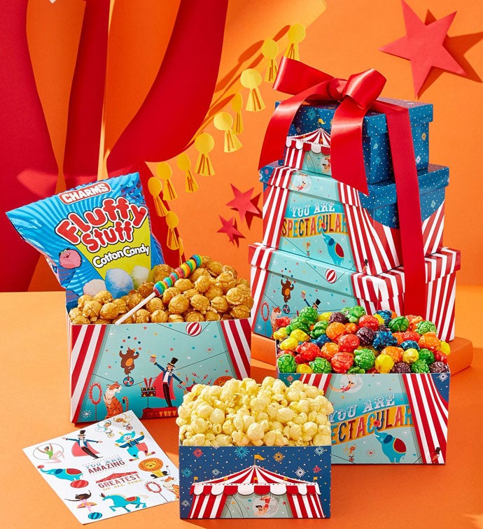 Towers | Gift Towers of Delicious Treats | The Popcorn Factory