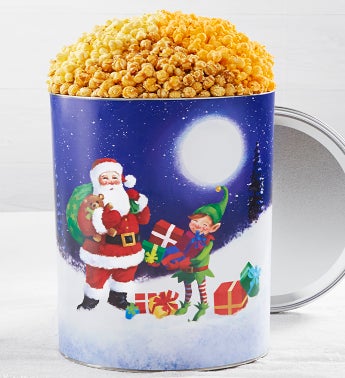 Holiday Popcorn Tins | Holiday Gift Baskets | The Popcorn Factory